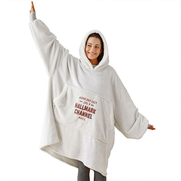 Hallmark | Sweaters | New Hallmark Channel Blanket Sweatshirt Oversized ...